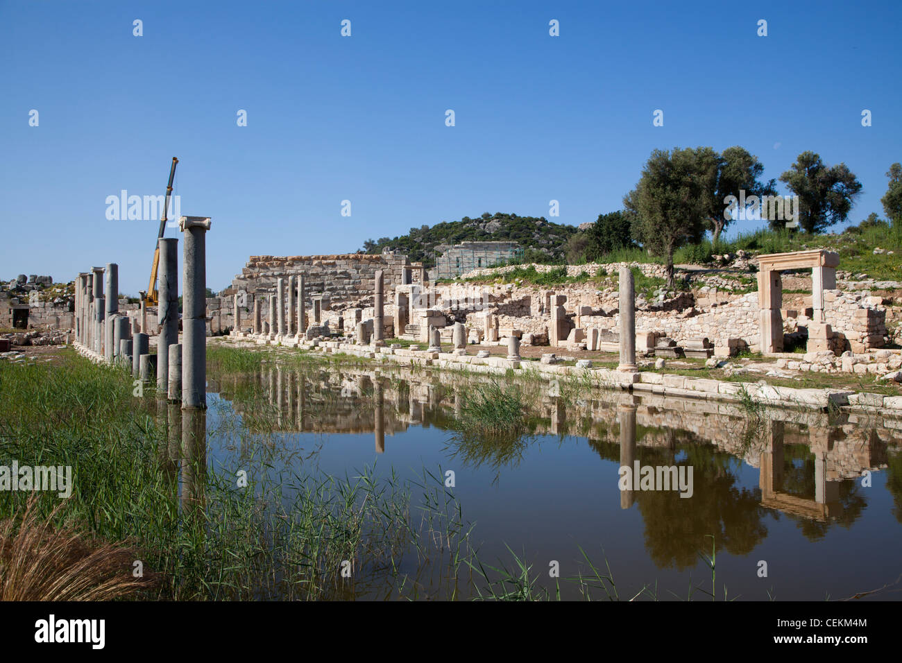 Turkey, Patara, Colonnade Street Stock Photo - Alamy