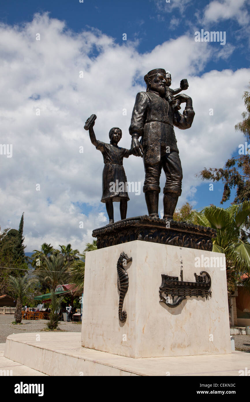 Turkey, Demre, Statue of the Turkish Saint Nicholas (2008 Stock Photo ...