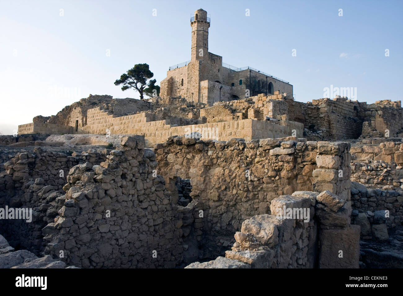 Tomb of the Prophet Samuel, near Jerusalem in Judea Desert, Israel ...