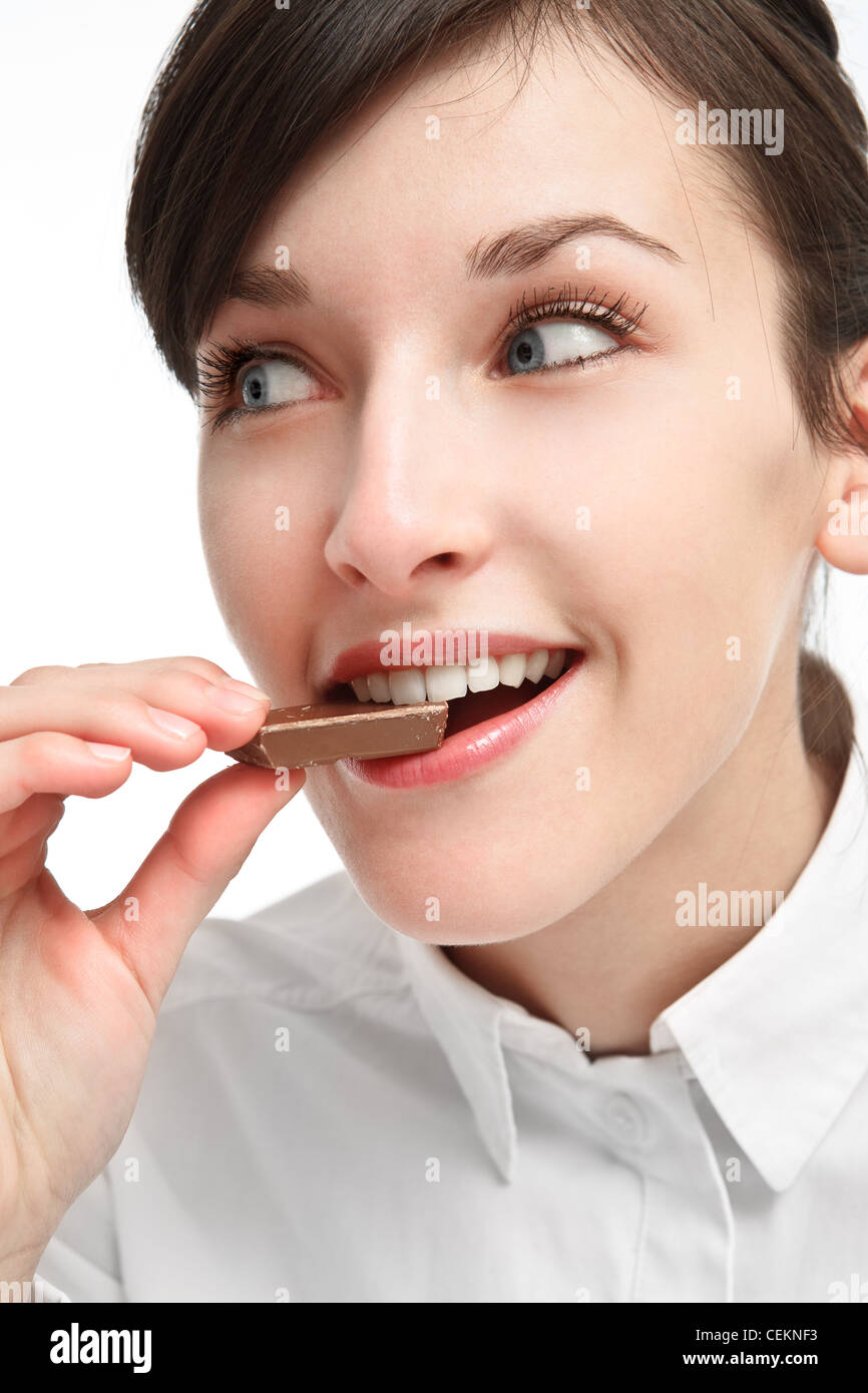 Smile not showing teeth hi-res stock photography and images - Alamy