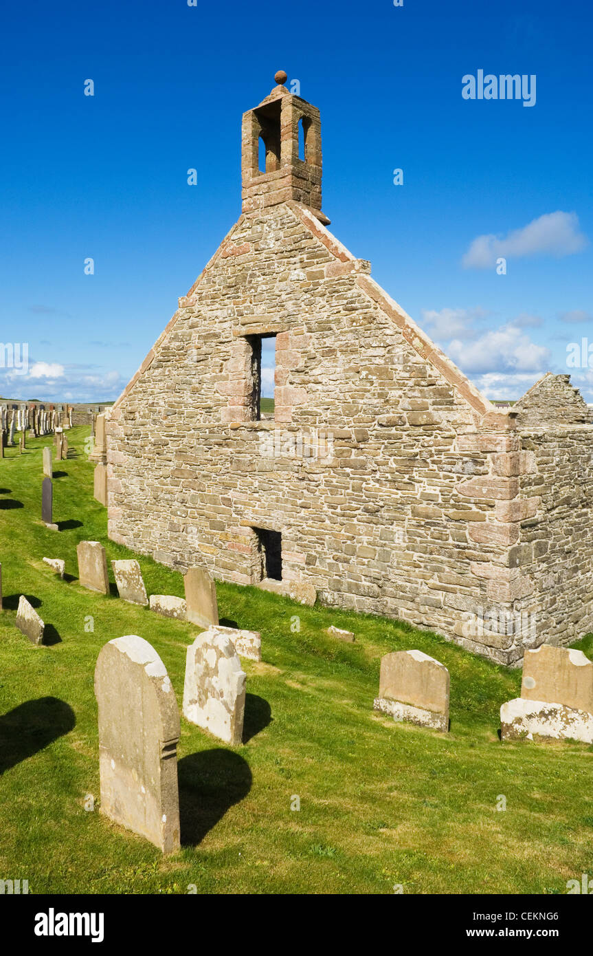 St. Mary's Medieval Parish Church in the village of Pierowall, on the ...