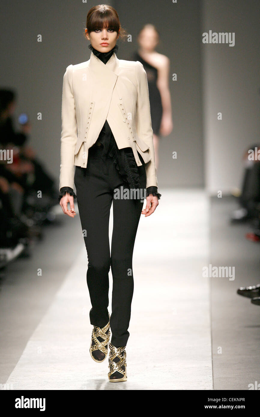 Givenchy Paris Ready to Wear Autumn Winter Model wearing tight black ...