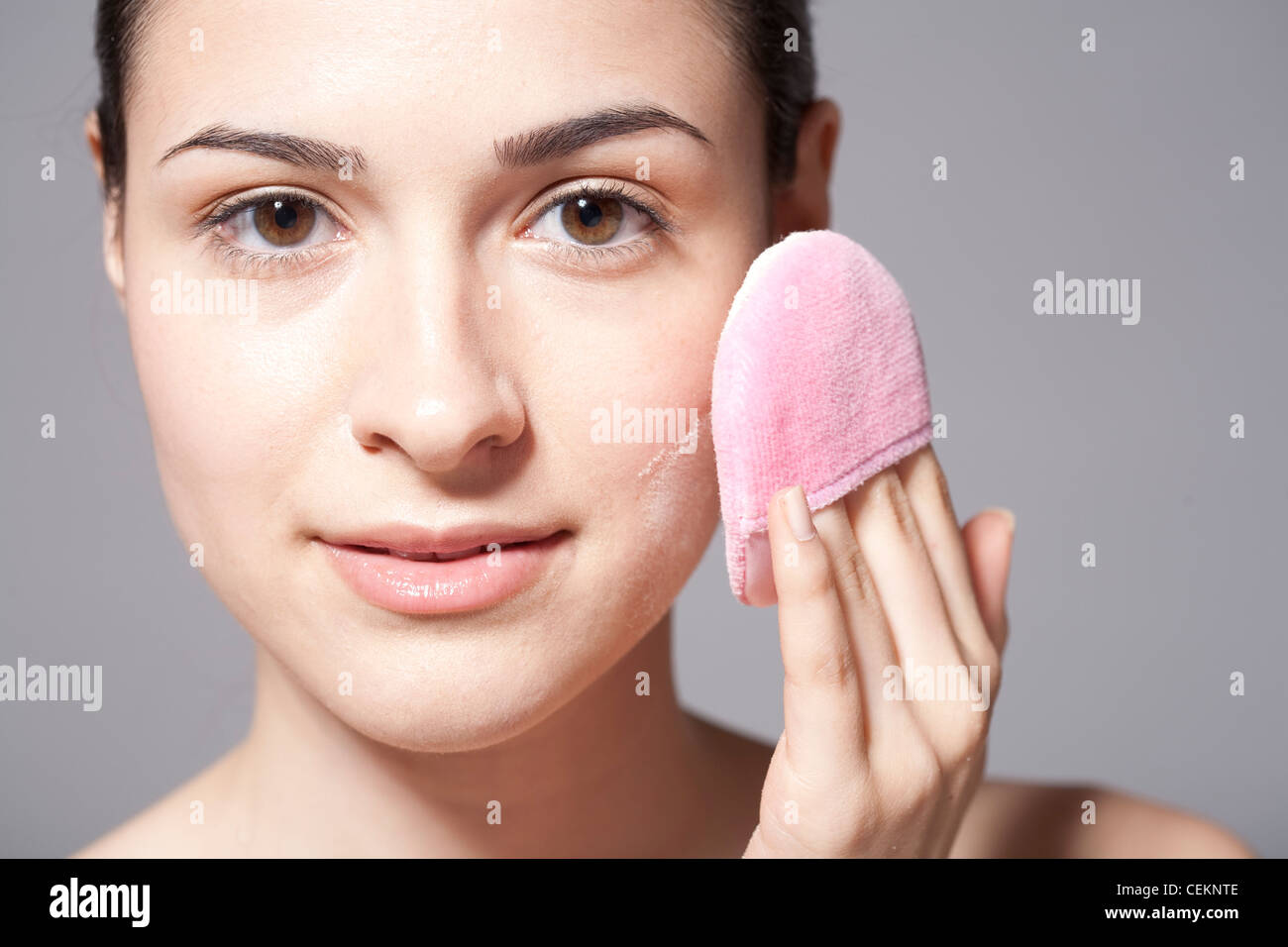 Step-by-Step Make Up Stock Photo - Alamy