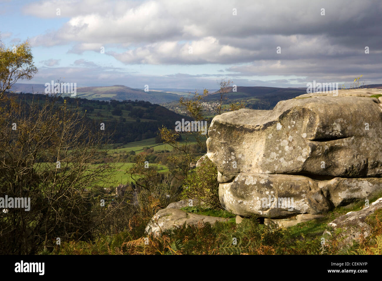 froggatt edge peak district national park derbyshire england uk gb ...