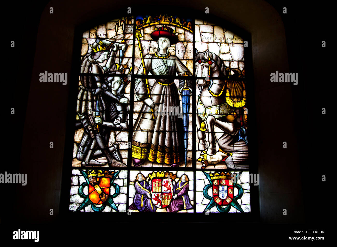 Glass window medieval hi-res stock photography and images - Alamy