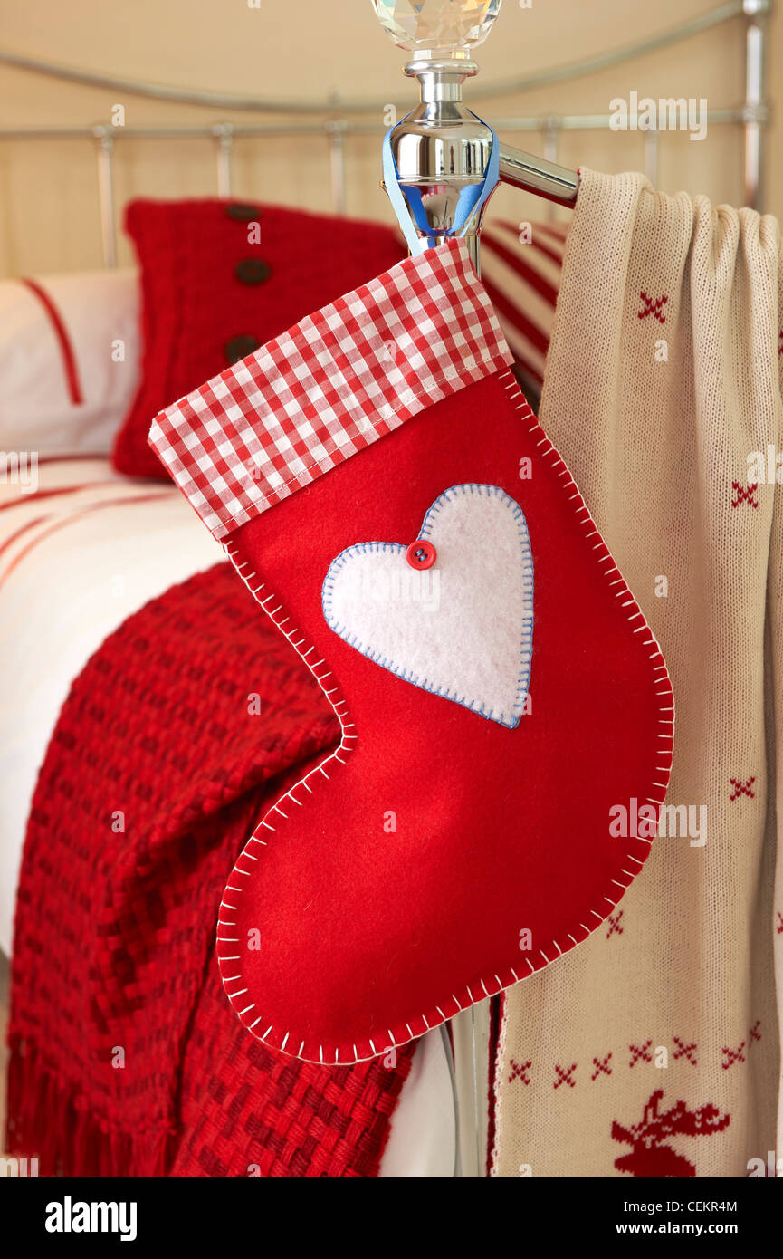 Christmas stocking bedroom hi-res stock photography and images - Alamy
