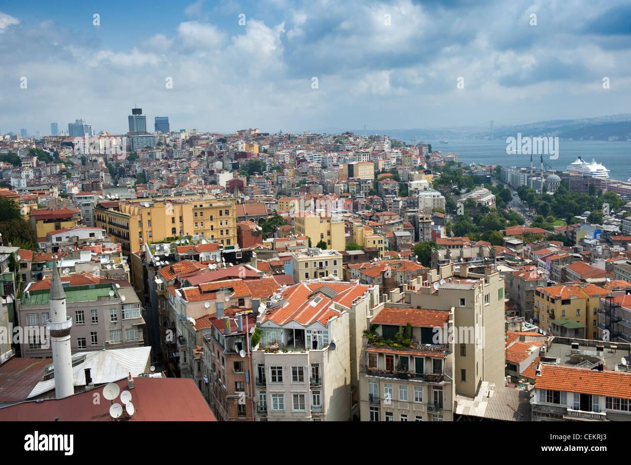 View over Istanbul from the Galata Tower Stock Photo - Alamy