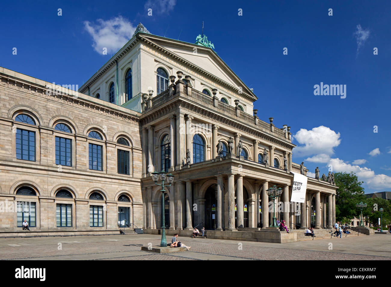 The Staatsoper Hannover, opera house in Hanover, Lower Saxony, Germany ...