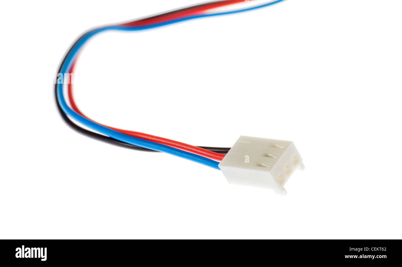 tech cable with plug, photo on the white background Stock Photo - Alamy