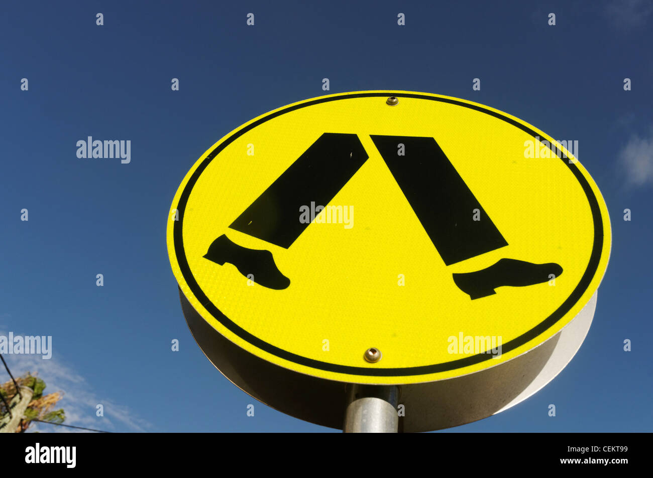 An Australian pedestrian crossing sign Stock Photo - Alamy