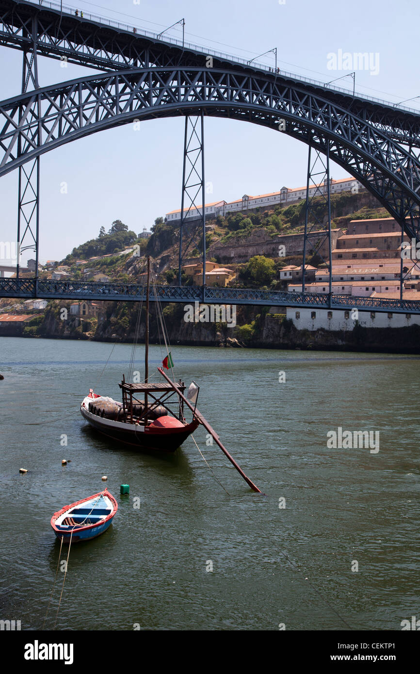 Portugal, Porto, Dom Luis Bridge across the Douro River Stock Photo - Alamy