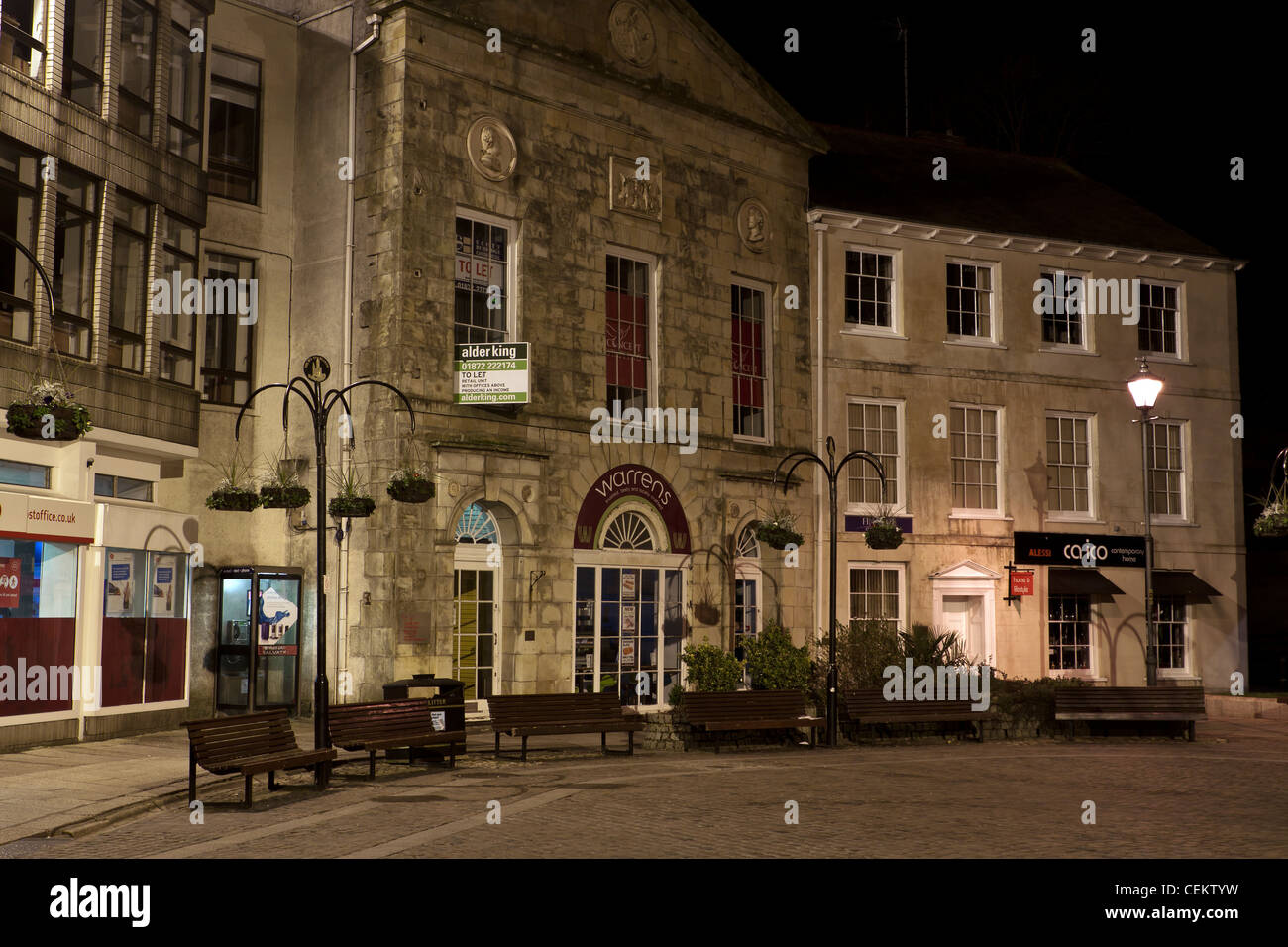 truro at night Stock Photo - Alamy