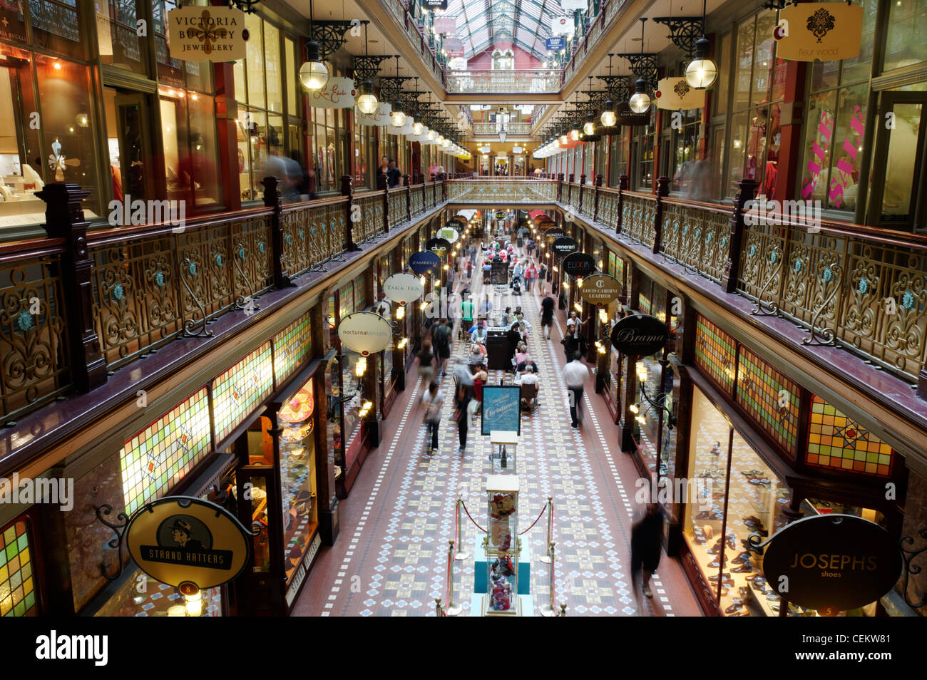 Inside The Strand shopping centre in Sydney Australia Stock Photo - Alamy