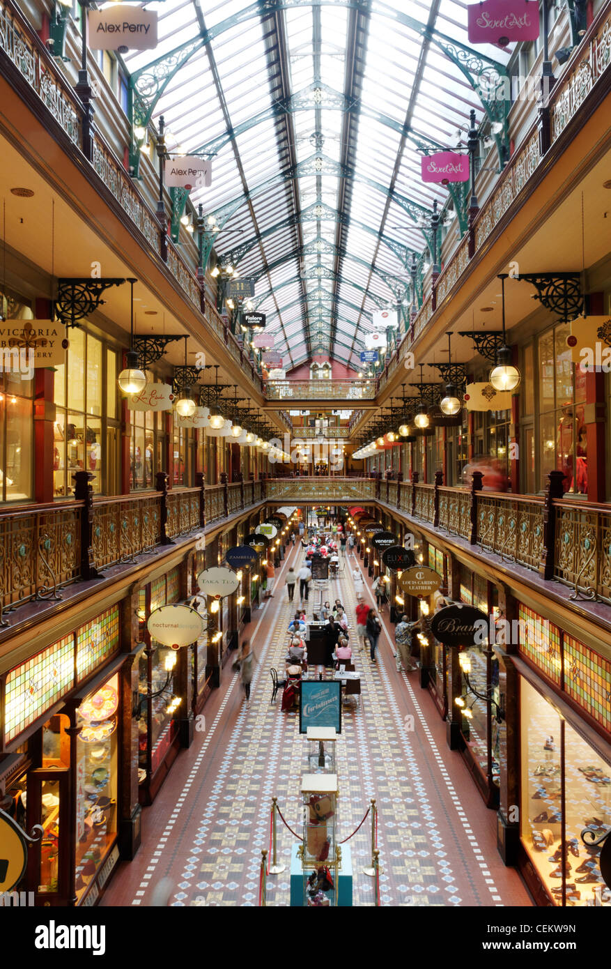 Inside The Strand shopping centre in Sydney Australia Stock Photo - Alamy