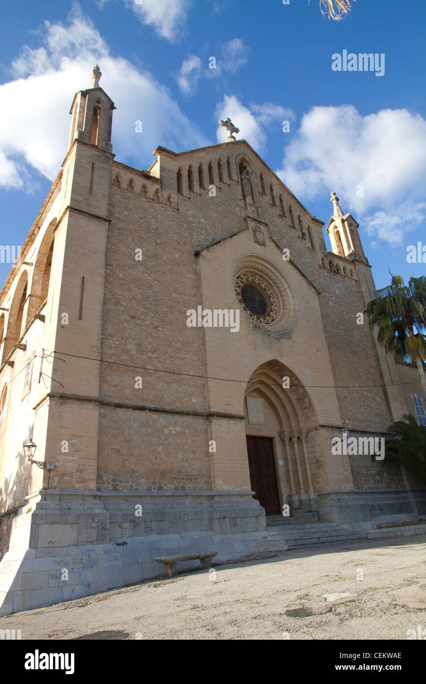 Artà church facade Majorca Mallorca Balearic Spain Stock Photo - Alamy