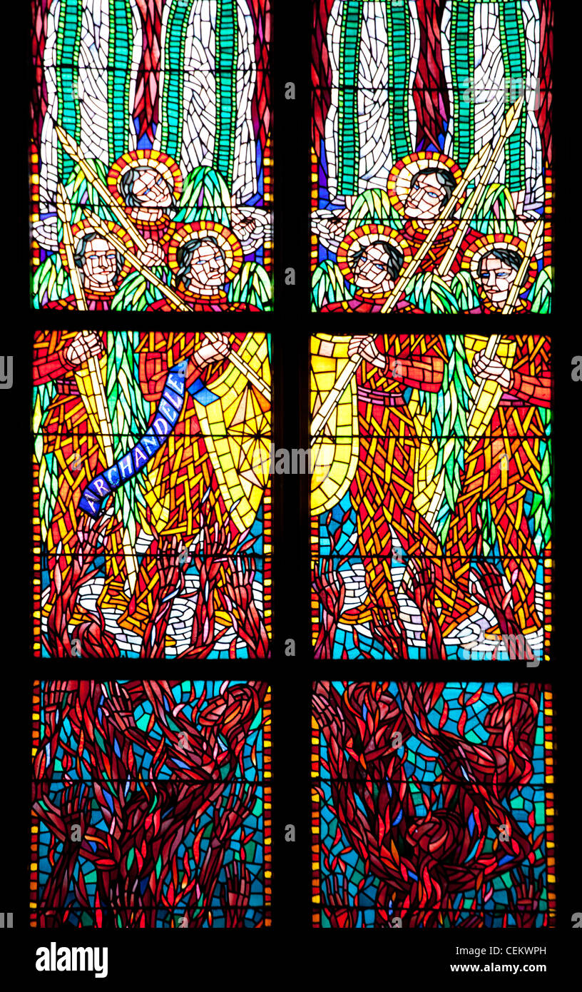 Prague, St. Vitus Cathedral, Chapel of St Agnes of Bohemia, Stained ...