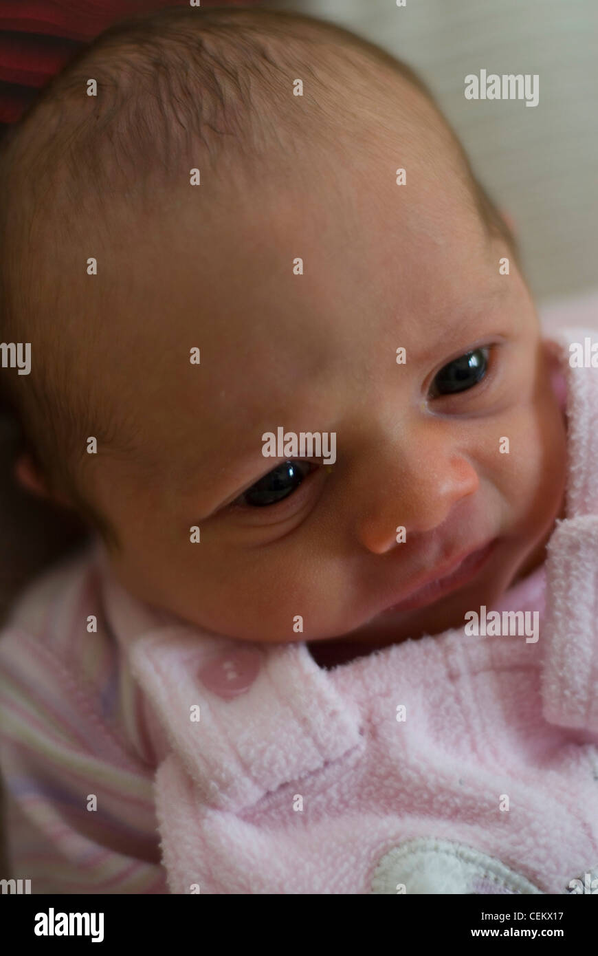 Newborn Baby Frowning