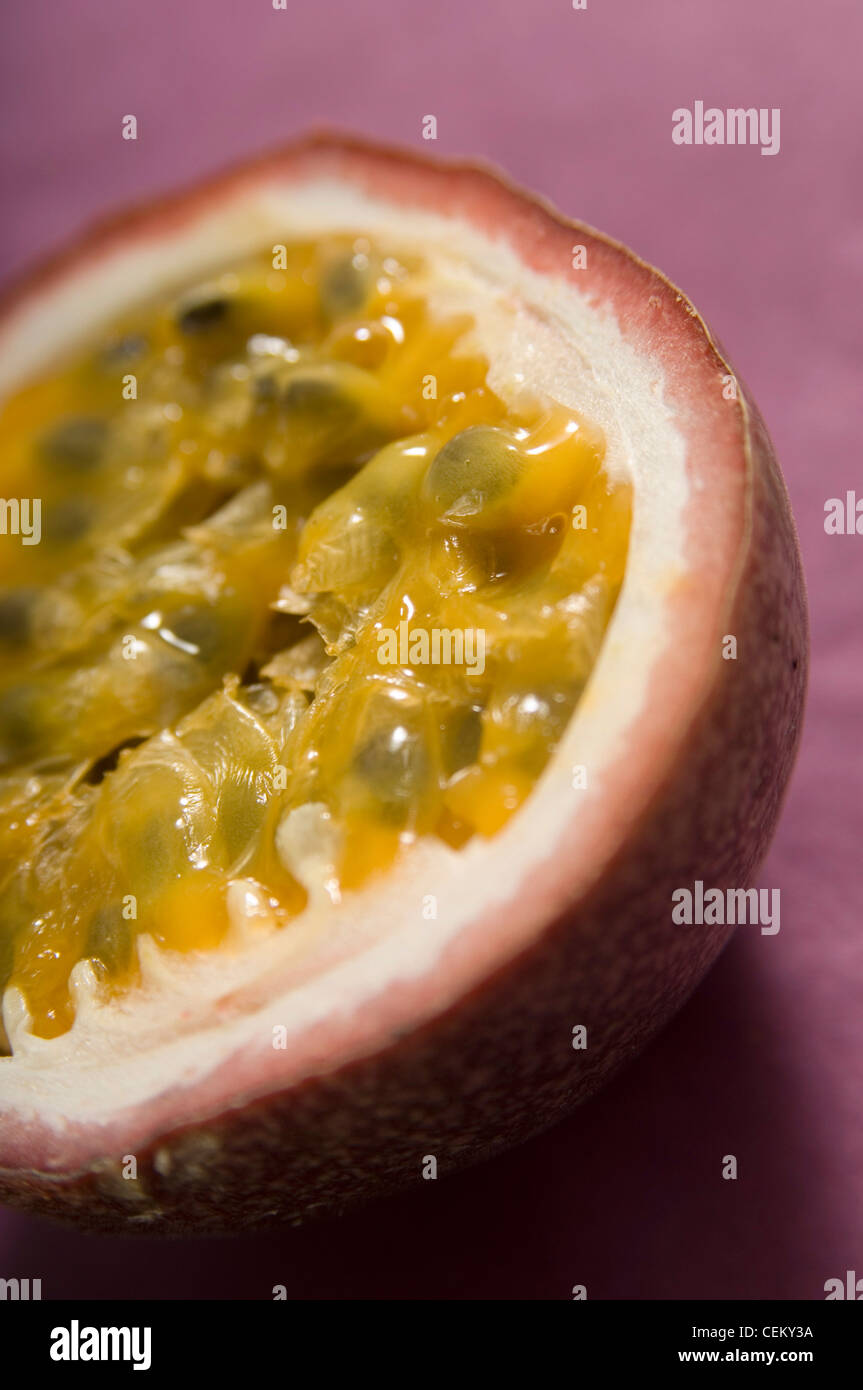 Passion fruit inside hi-res stock photography and images - Alamy