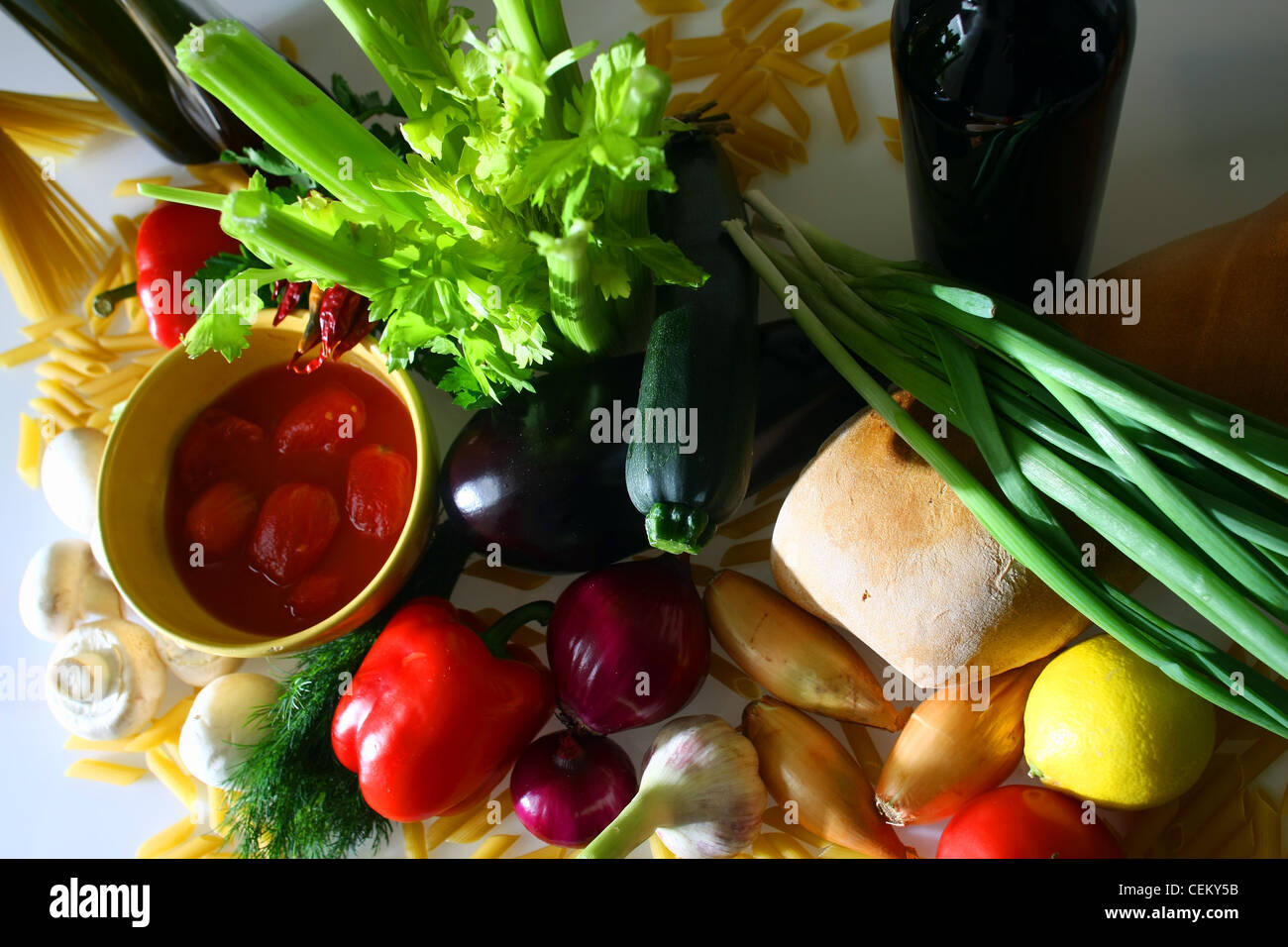 Italian foodFresh ingredients Stock Photo - Alamy