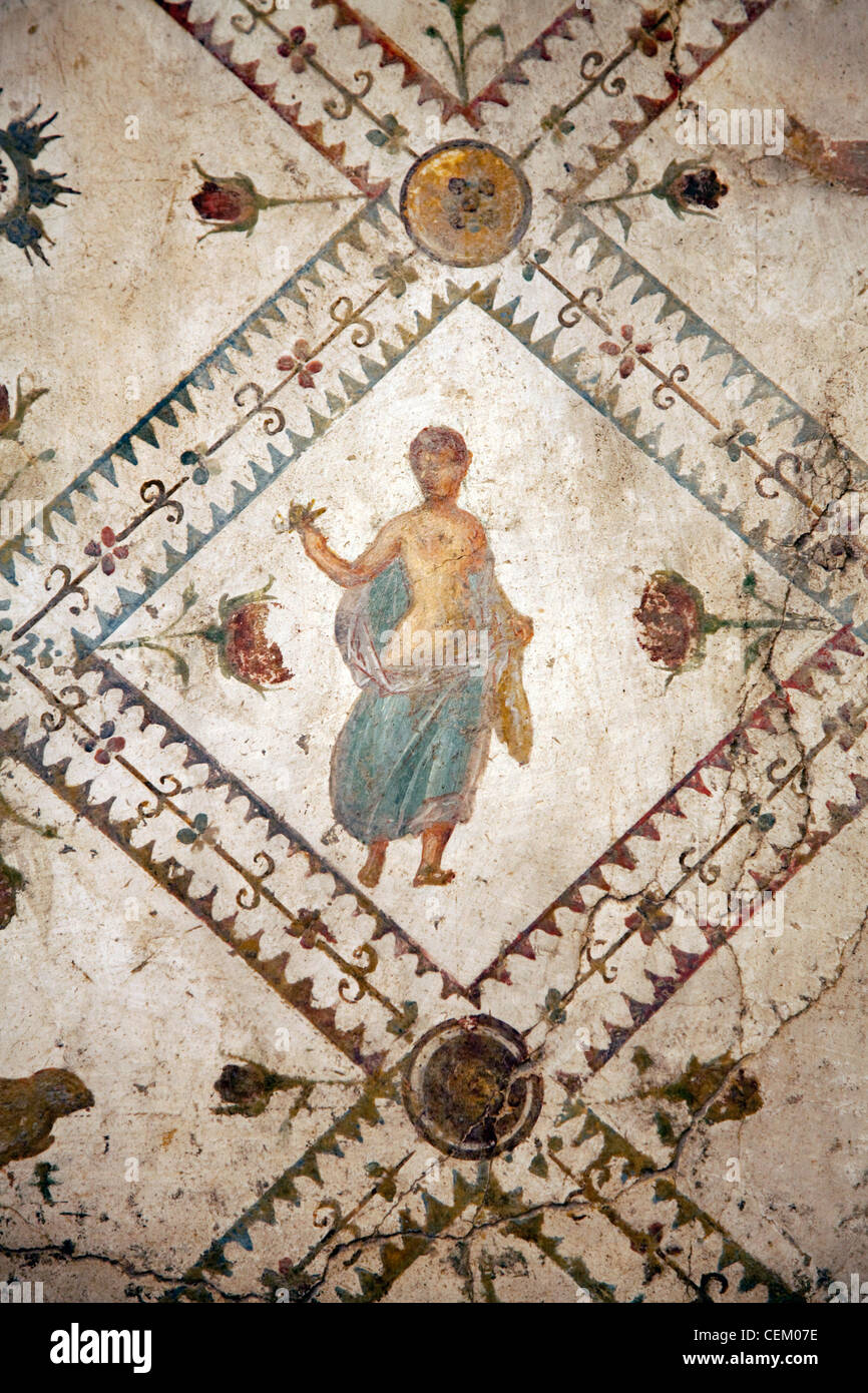 Italy, Naples, Naples Museum, from the Villa of Arianna in Stabiae ...