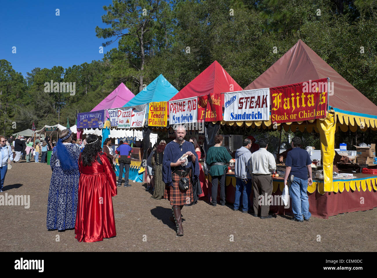 The annual Hoggetowne Medieval Faire in Gainesville Florida Stock Photo ...