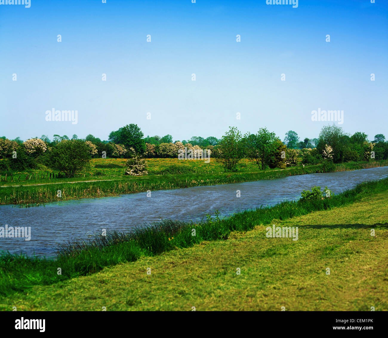 Grand Canal At Daingean, Co Offaly, Ireland Stock Photo - Alamy