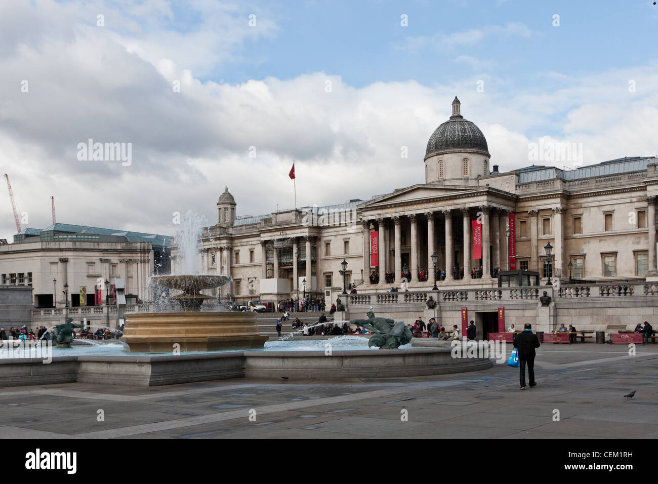The National Gallery, Trafalgar Square, London Stock Photo - Alamy