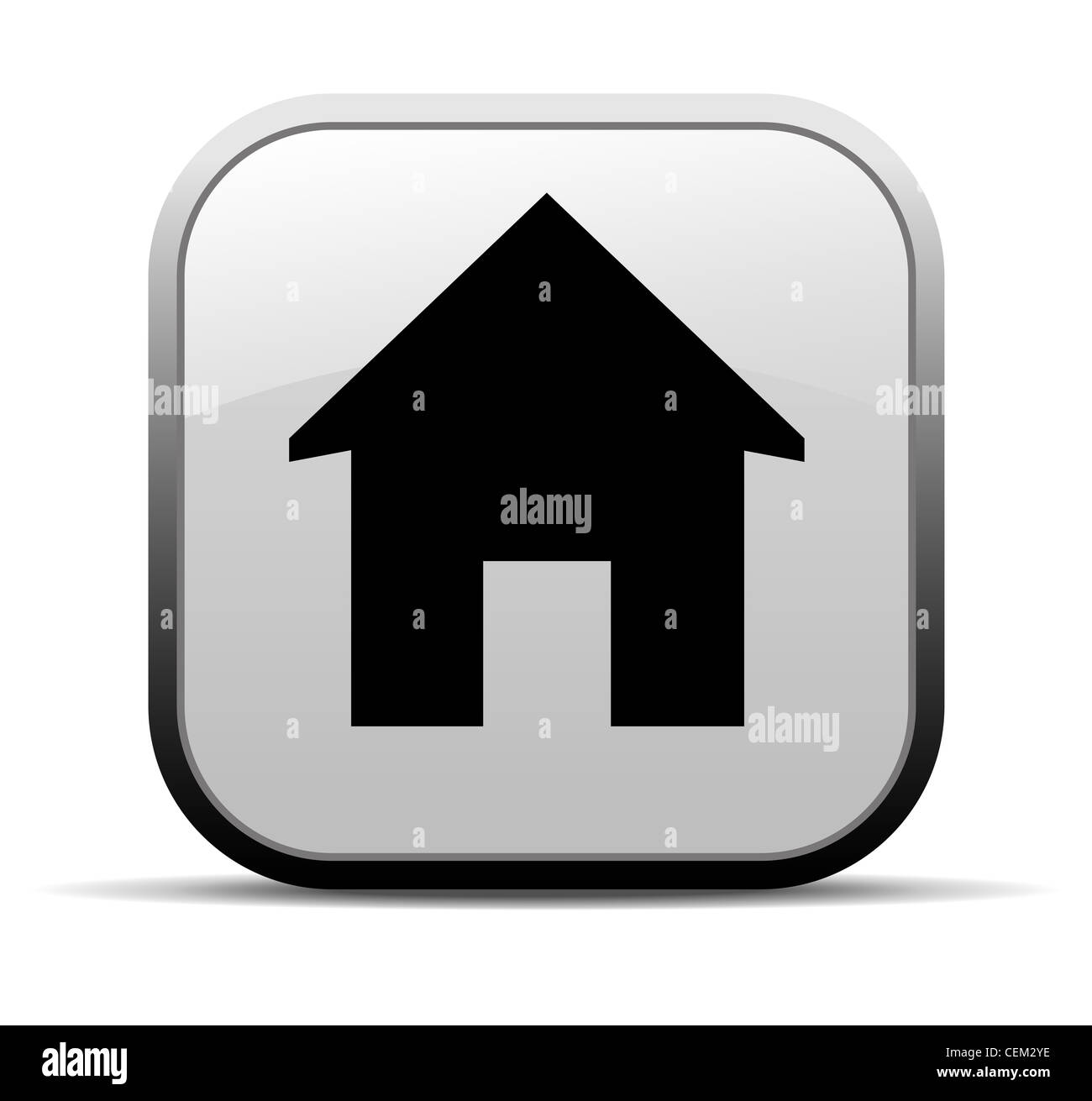 Home Internet button Icon apps Stock Photo - Alamy