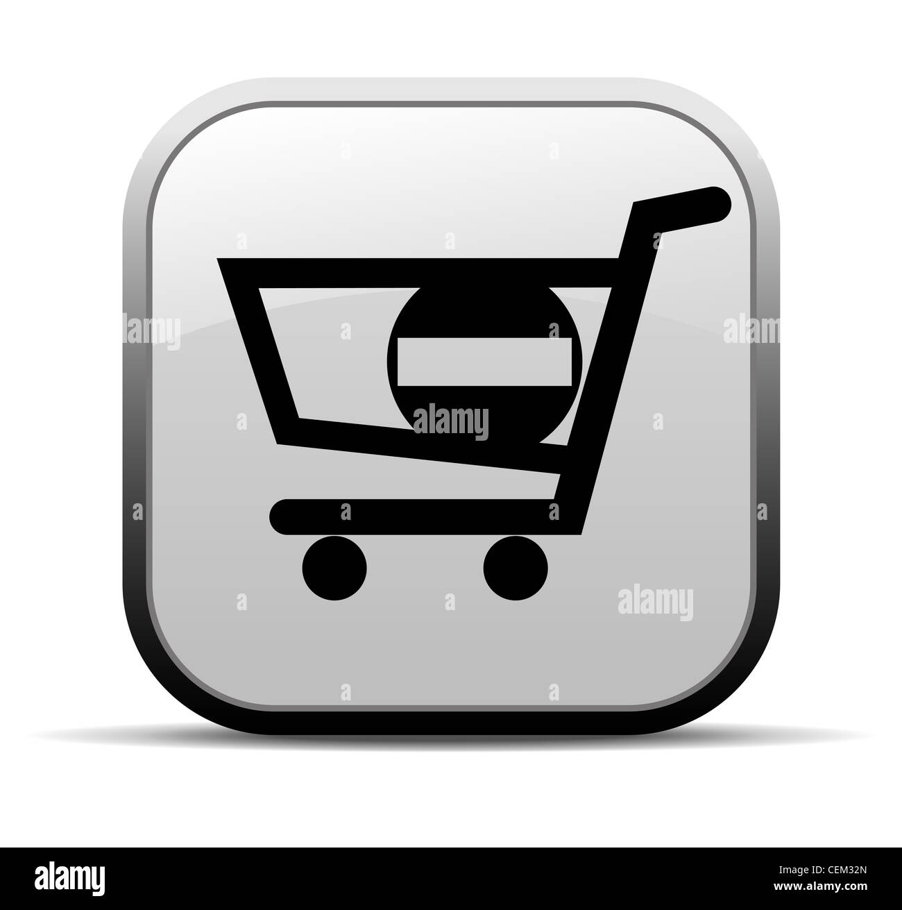 Shopping app button Black and White Stock Photos & Images - Alamy