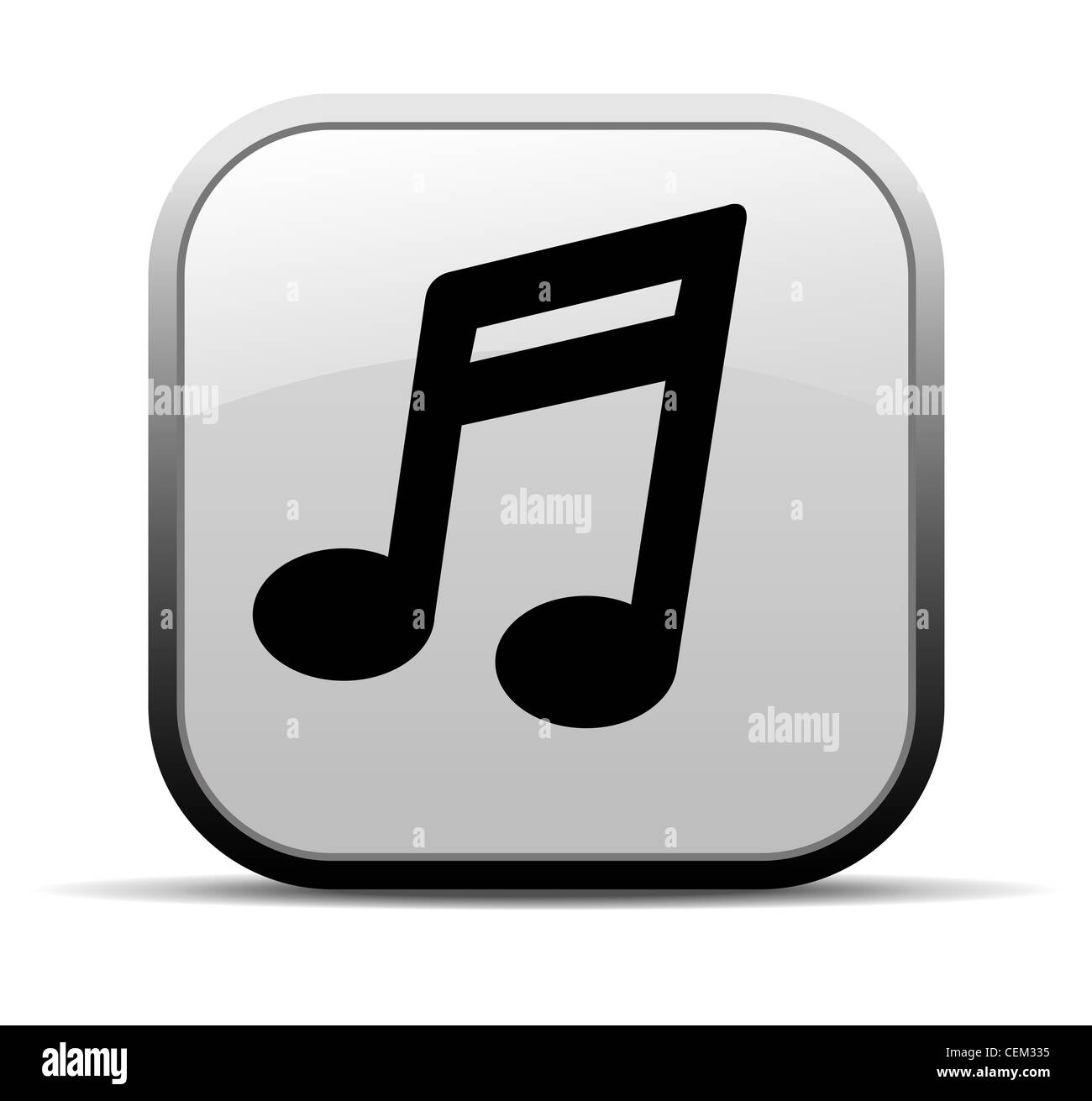 Music, button Icon apps Stock Photo - Alamy
