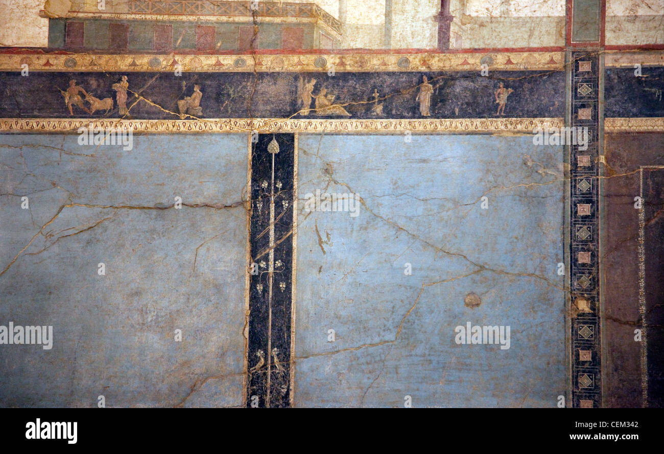 Italy, Naples, Naples Museum, from Pompeii, (VII 6, 28), Cubical 8 ...