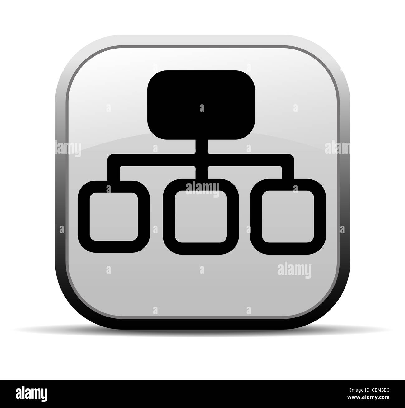 Navigation Network Internet button Icon Stock Photo - Alamy