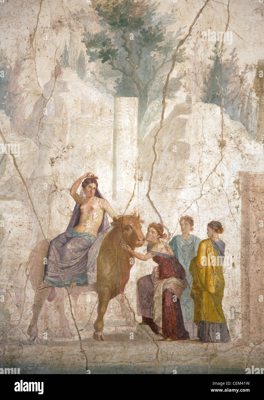 Italy, Naples, Naples Museum, from Pompeii, House of Fatal Love (IX, 5 ...