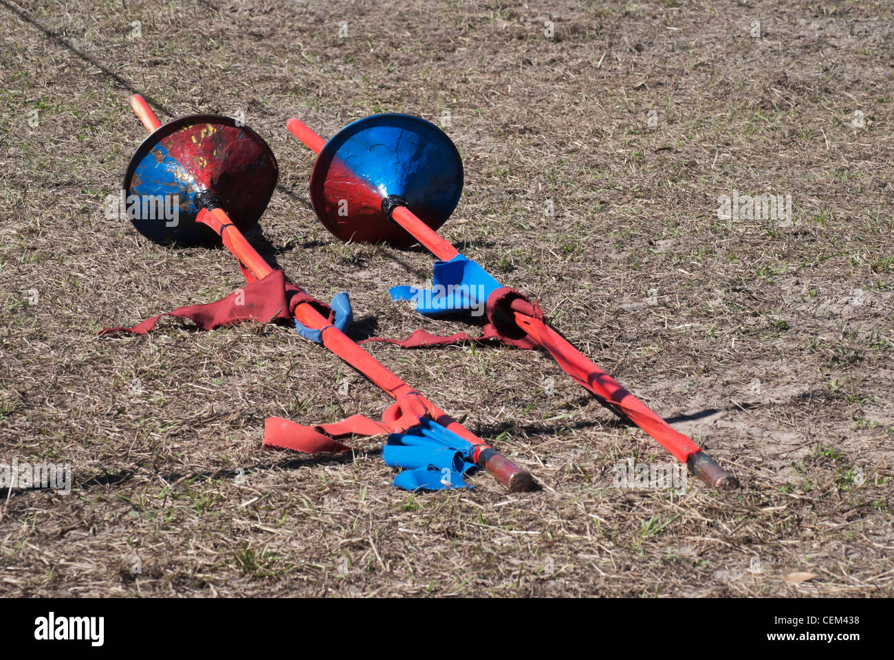 The annual Hoggetowne Medieval Faire in Gainesville Florida, jousting ...