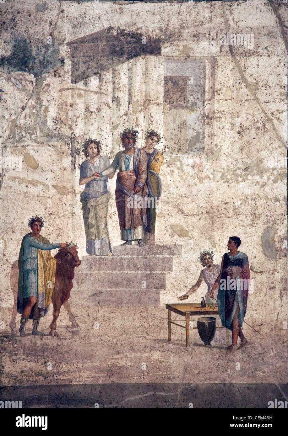 Italy, Naples, Naples Museum, from Pompeii, House of Fatal Love (IX, 5 ...