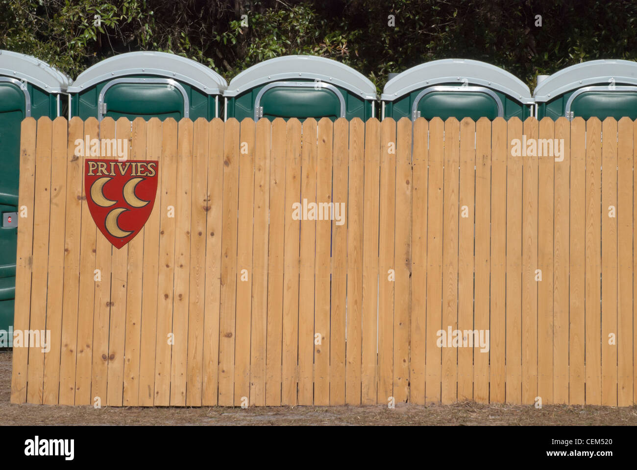 The annual Hoggetowne Medieval Faire in Gainesville Florida privies lie ...