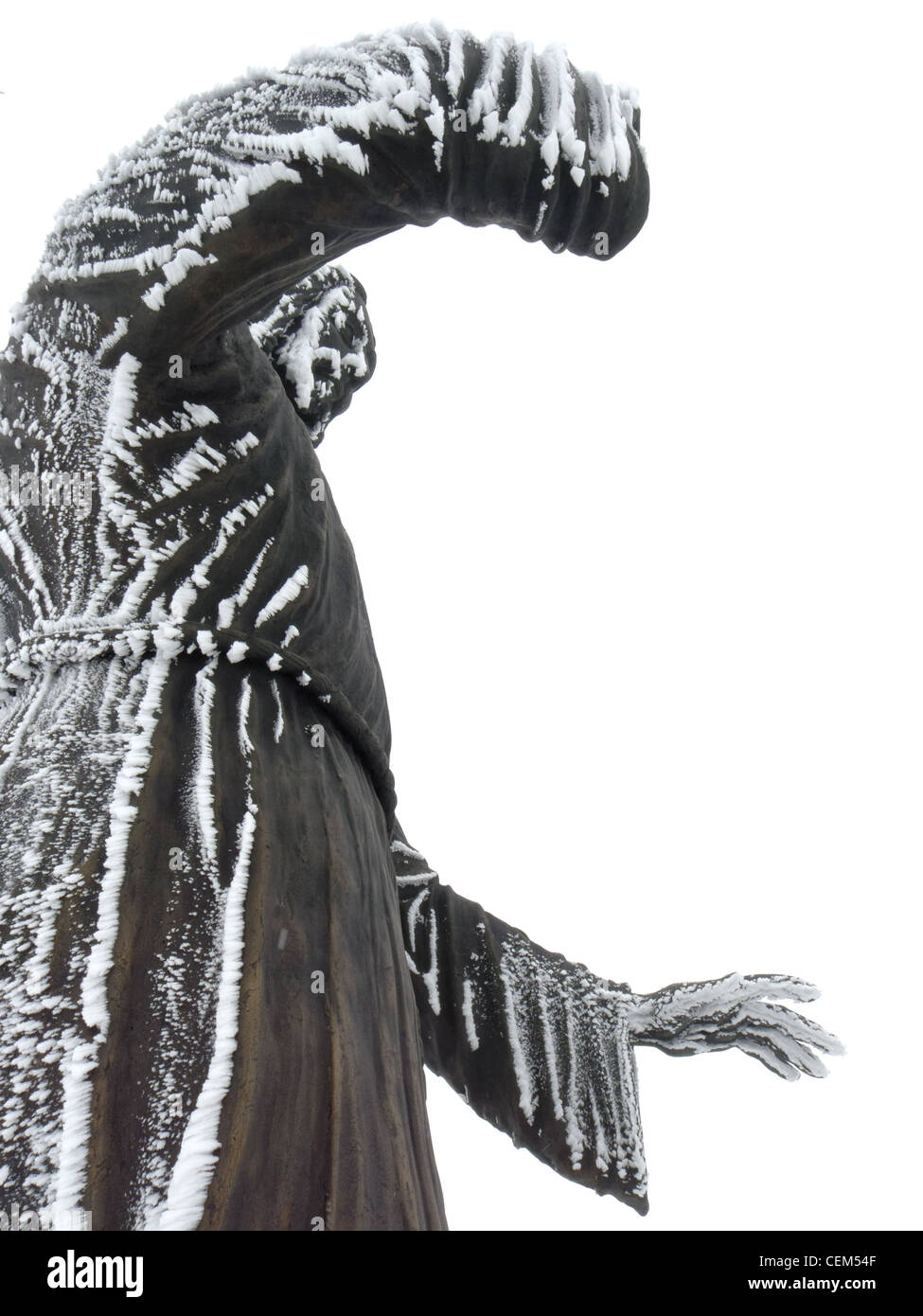 A statue on the Balmenhorn Monte Rosa Stock Photo - Alamy