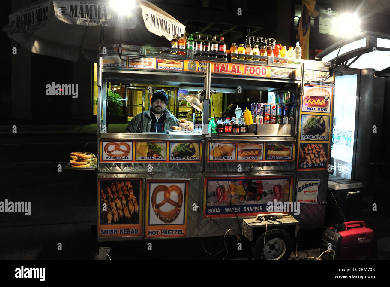 Many menu pictures stall front hi-res stock photography and images - Alamy