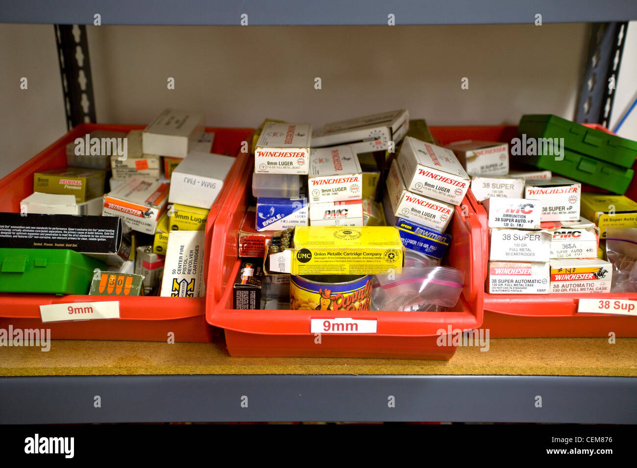 Pistol and rifle ammunition is available for evidence testing in the ...