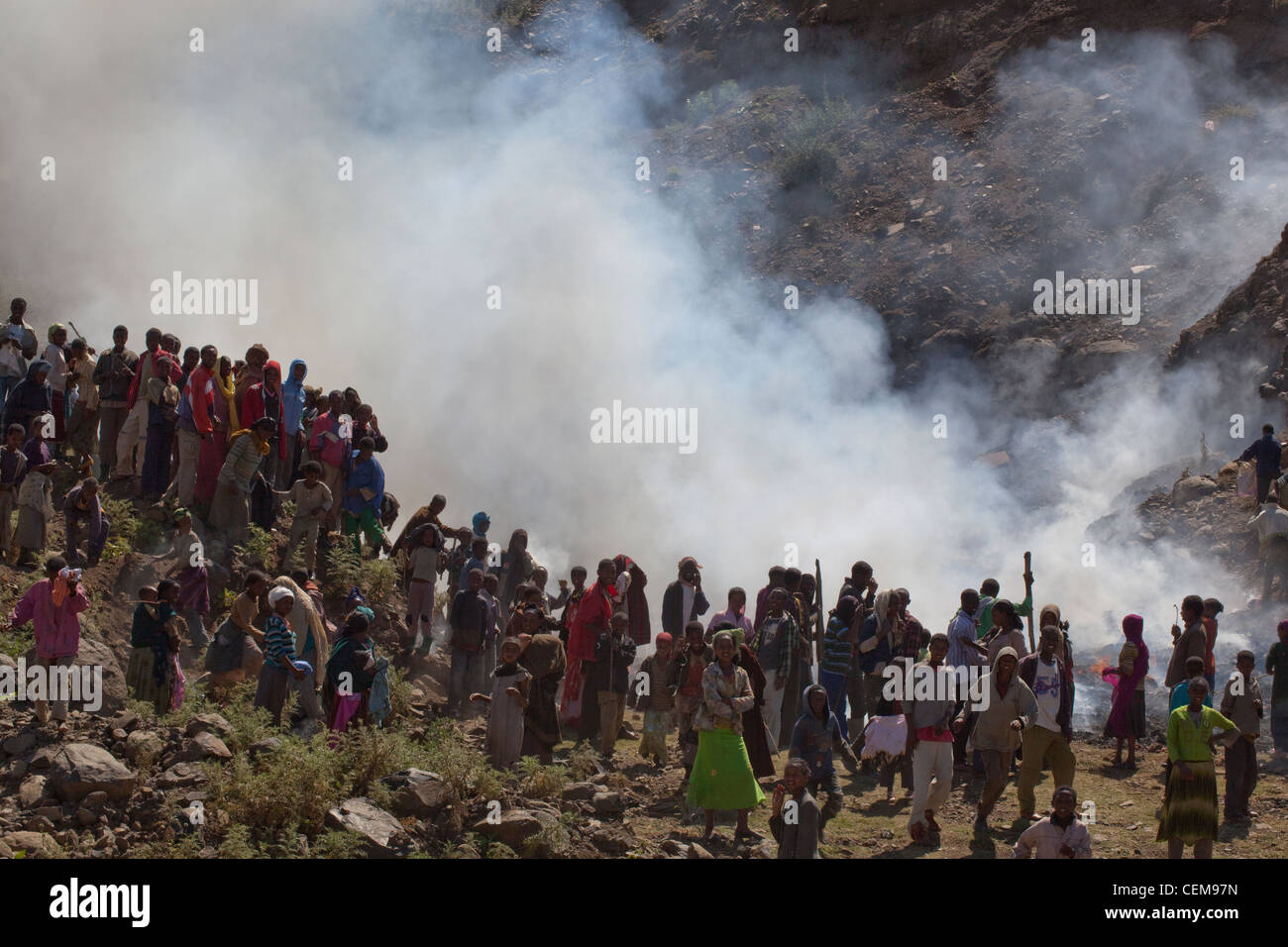 Destruction by fire of confiscated smuggled goods by Government Customs ...