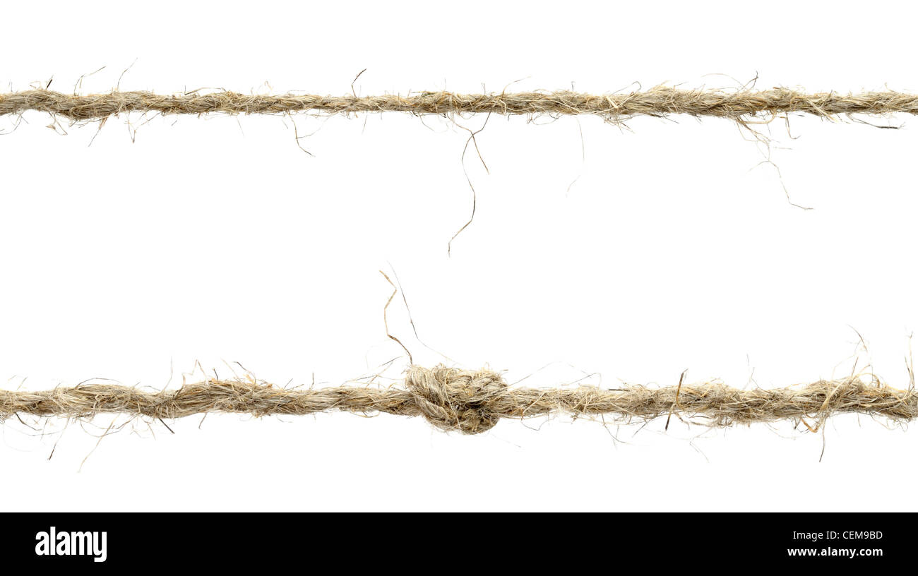 Rope isolated on white background Stock Photo - Alamy