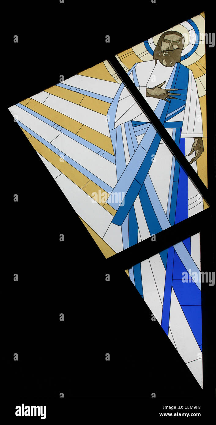 Jesus, Stained glass Stock Photo - Alamy