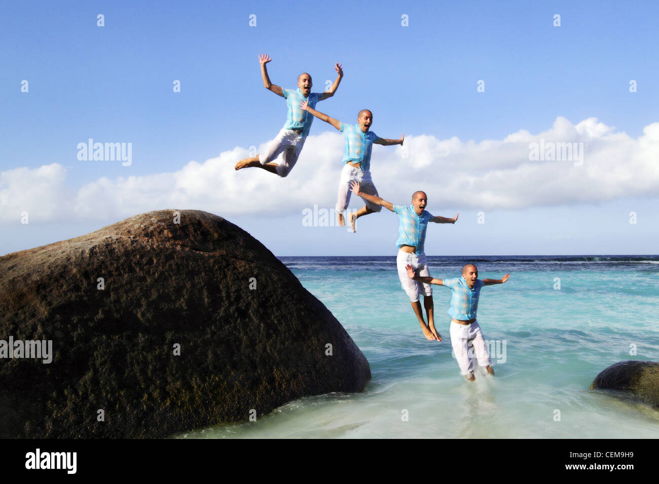 Jump into the water hi-res stock photography and images - Alamy