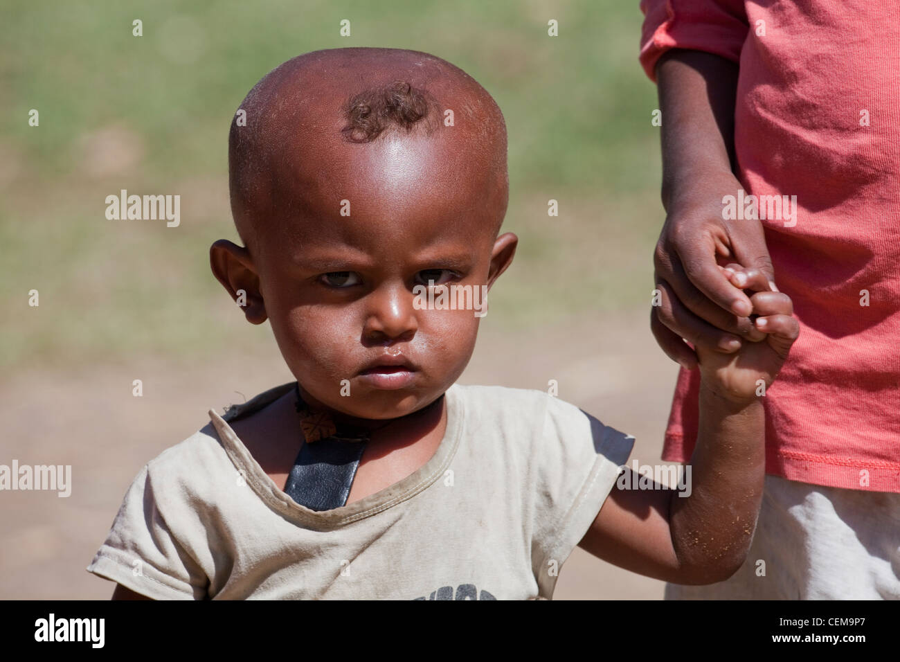 Ethiopian boy with shaved head. Awasa. Ethiopia Stock Photo - Alamy