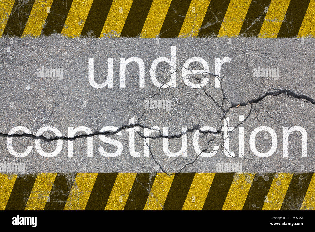 Under construction worker barrier hi-res stock photography and images ...