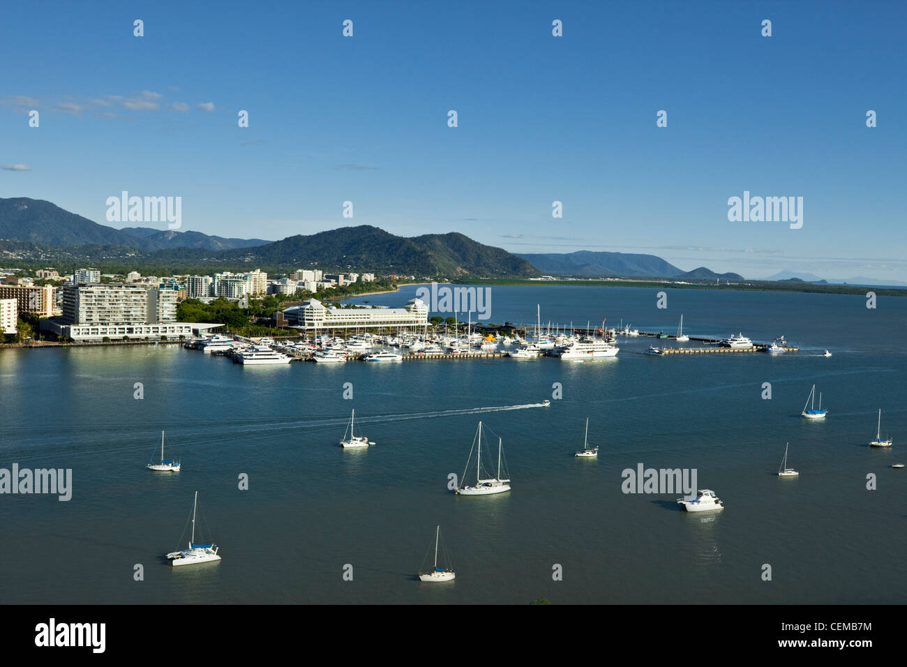 Aerial view of cairns queensland australia hi-res stock photography and ...
