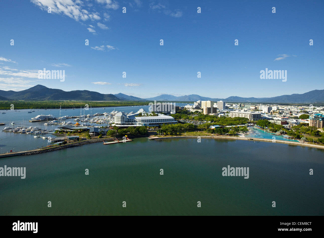 Aerial view esplanade lagoon cairns hi-res stock photography and images ...