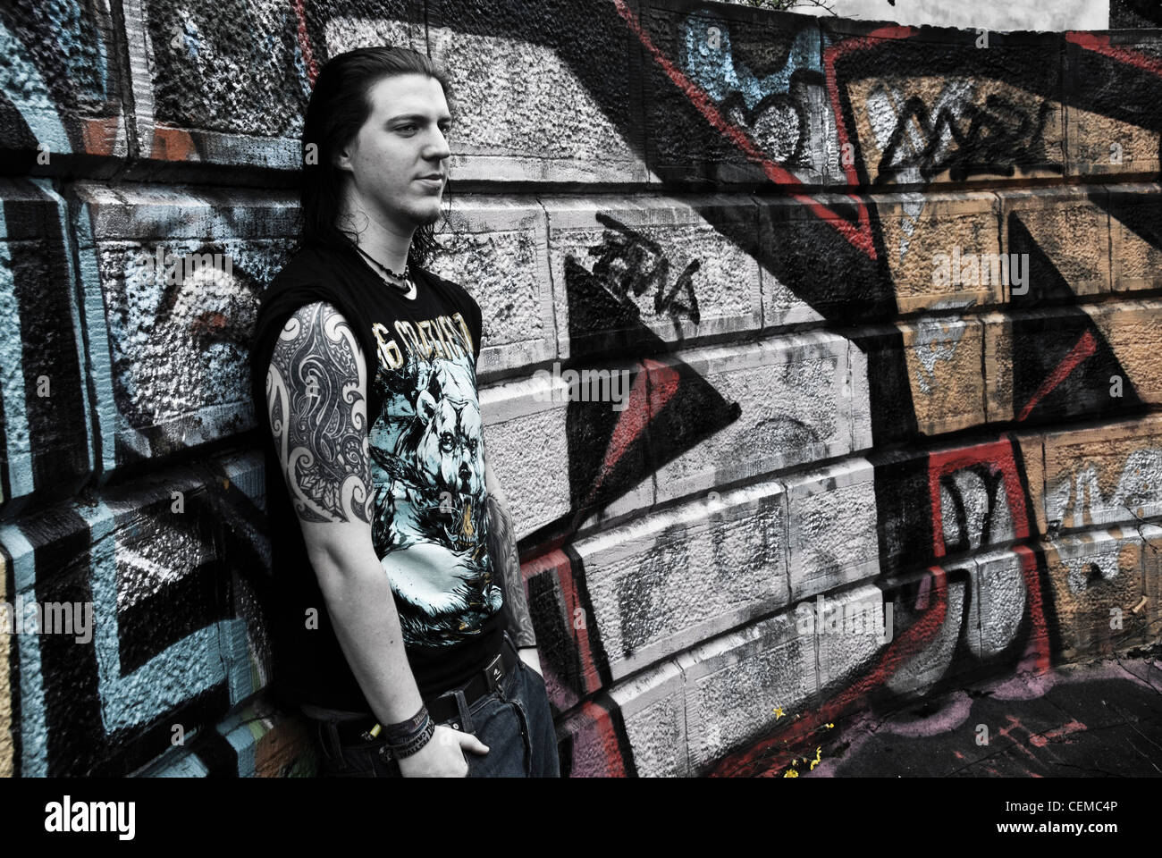 Goth tattoos hi-res stock photography and images - Alamy