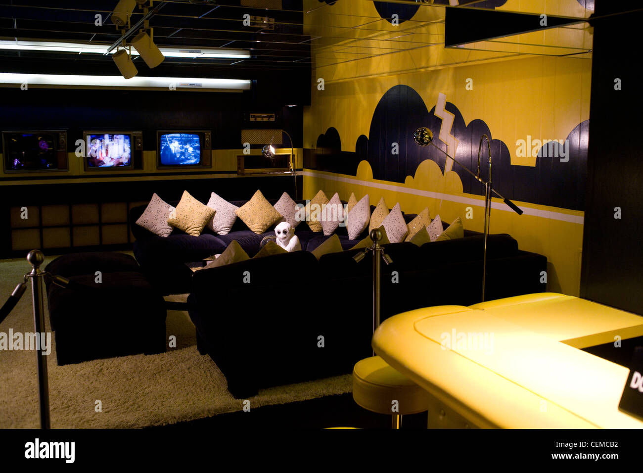 Elvis Presley's Graceland home, interiors and belongings Stock Photo ...