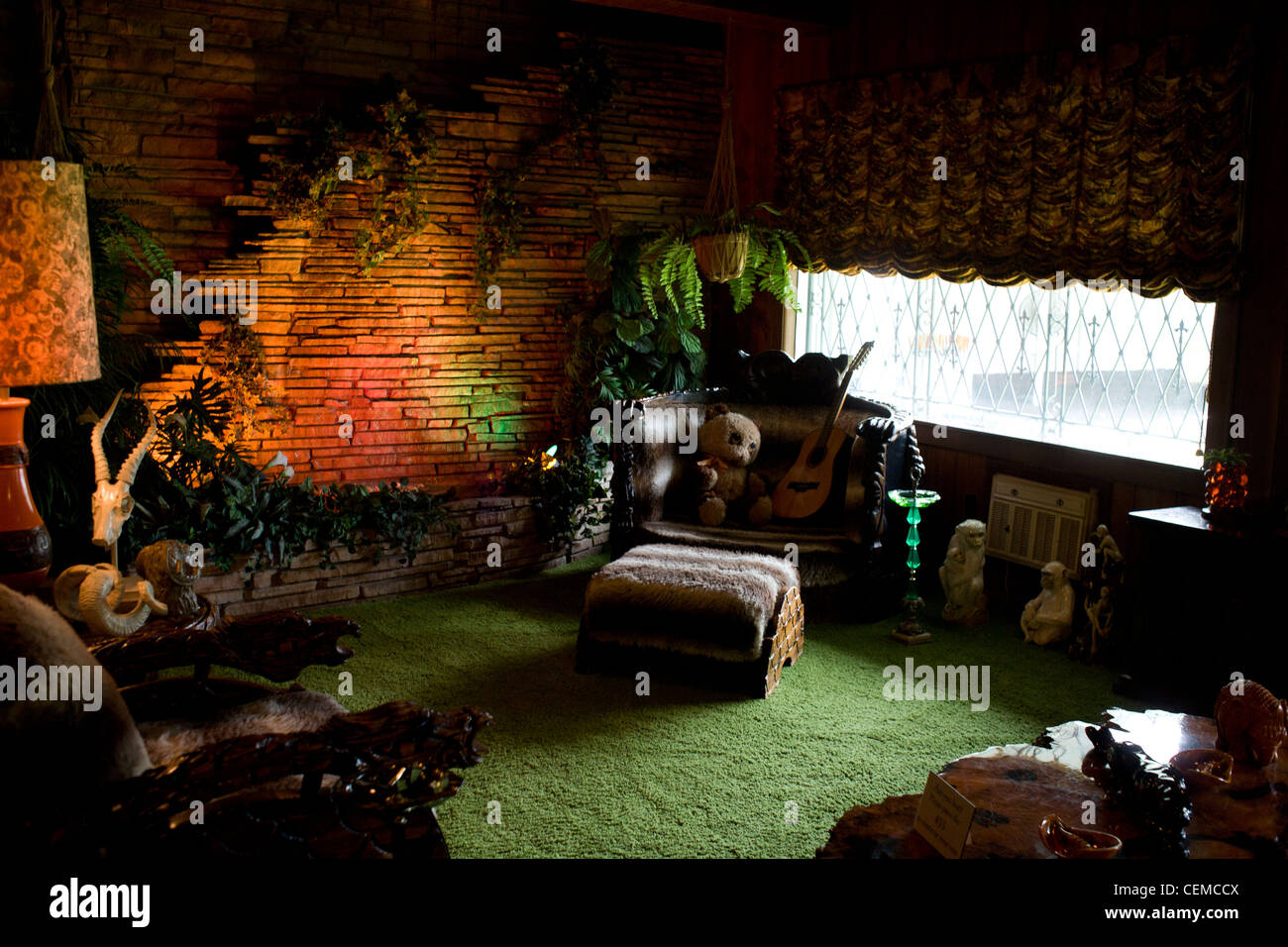 Elvis Presley's Graceland home, interiors and belongings Stock Photo ...